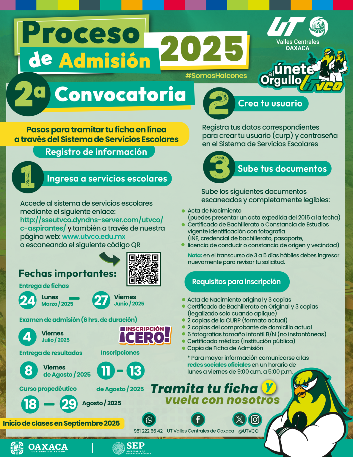 Abre UTVCO segundo periodo de admisión 2025 – UTVCO